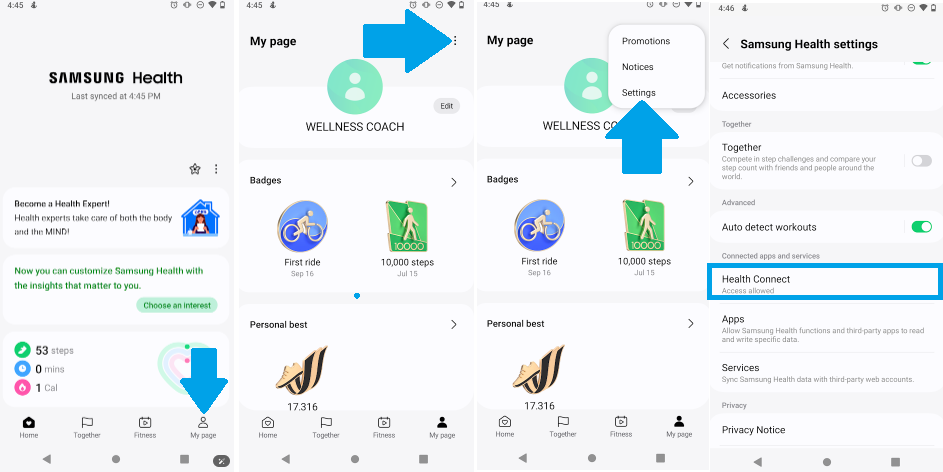 Syncing Samsung Health Data with Health Connect